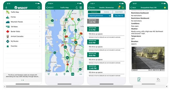 워싱턴주 교통국(WSDOT), Real-time travel data - WowSeattle